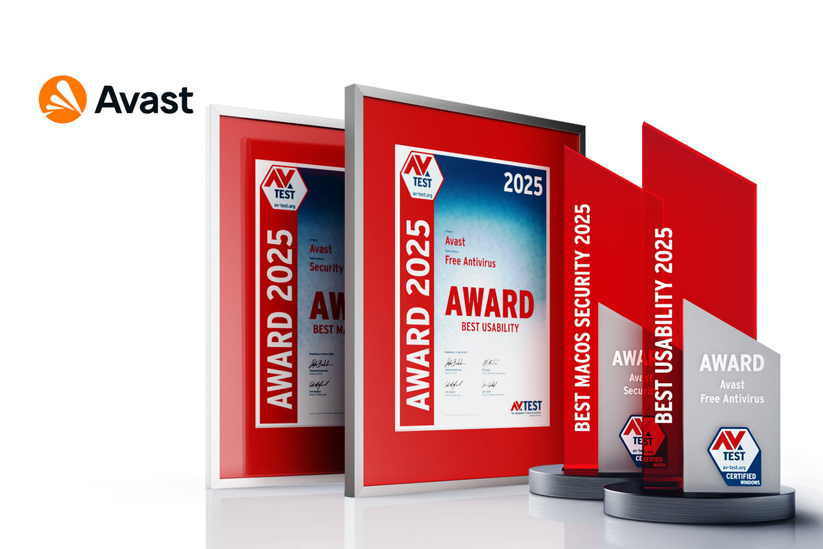 AV-TEST Awards 2025 for Avast