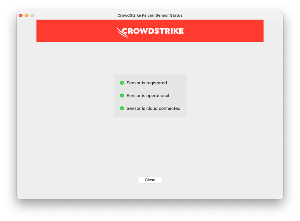 Test Crowdstrike Falcon Sensor 7.30 für MacOS Sequoia (256401) | AV-TEST